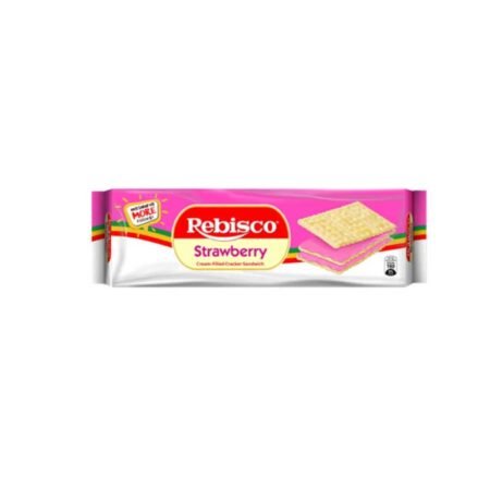 Rebisco Strawberry Cream-Filled Cracker Sandwich 32g | Cosmo Cash & Carry